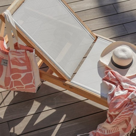 Shopping or beach bag Herrikoa Terracotta 100% cotton