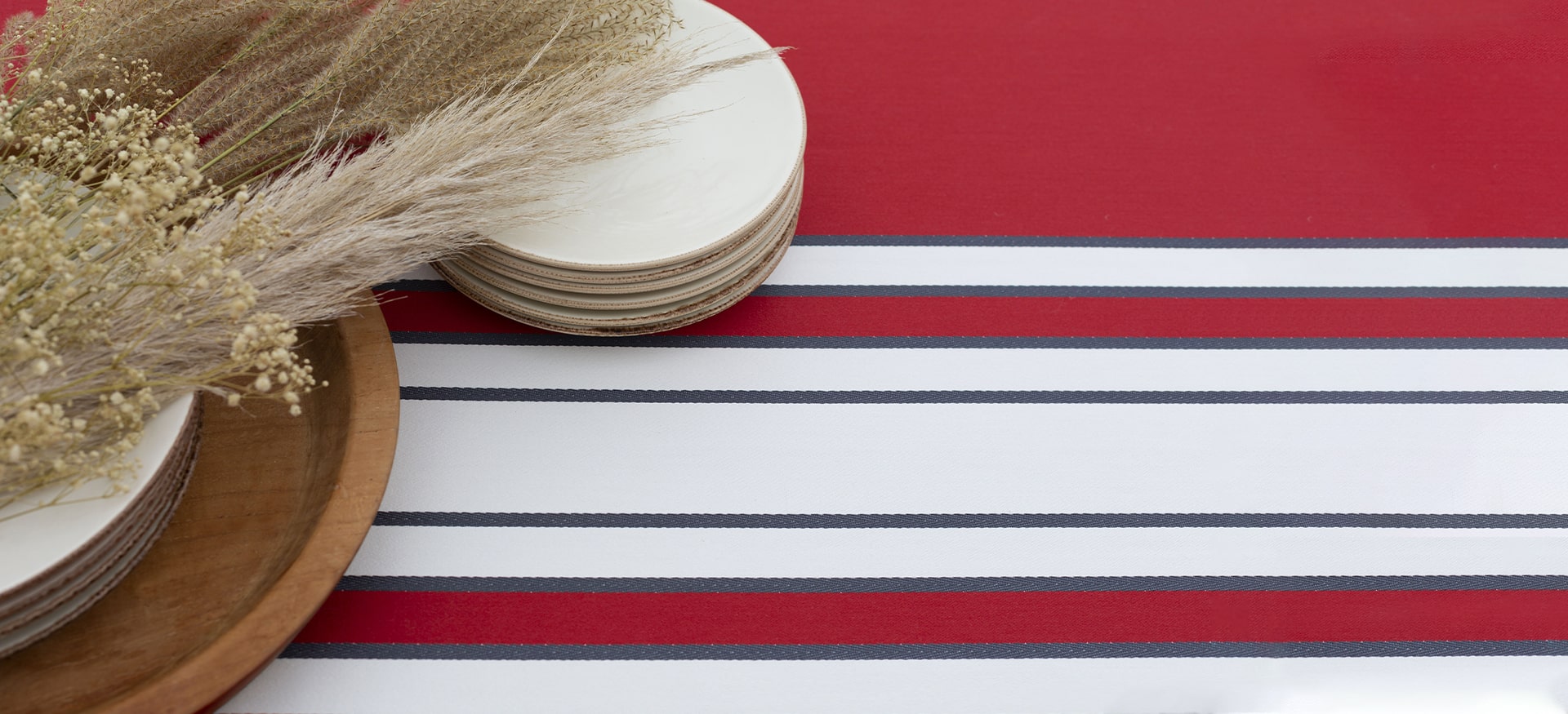 Nappe de table rouge